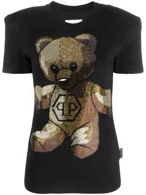 Philipp Plein Crystal-embellished T-shirt - Black