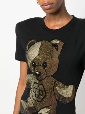 Philipp Plein Crystal-embellished T-shirt - Black