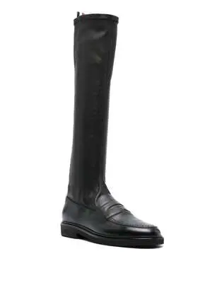 Thom Browne Penny Loafer Knee-high Boots