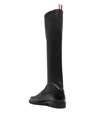 Thom Browne Penny Loafer Knee-high Boots