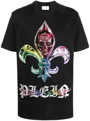Philipp Plein Ss Chrome Round-neck T-shirt - Black