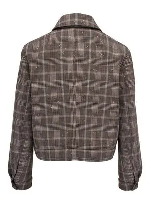 Brunello Cucinelli Plaid Wool-blend Jacket