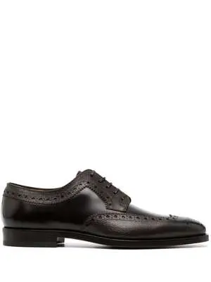 FERRAGAMO Western Style Derby Shoes - Brown