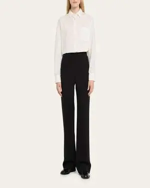 Giorgio Armani Cady Straight-leg Pants