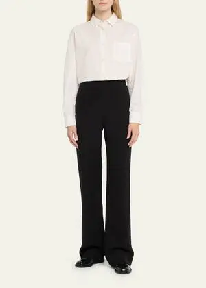 Giorgio Armani Cady Straight-leg Pants