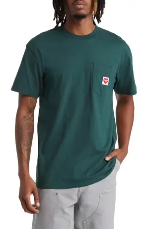 Carhartt Work In Progress Pocket Heart Organic Cotton T-shirt Discovery Green