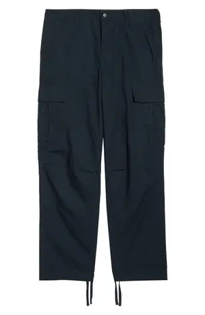 Carhartt Work In Progress Cotton Ripstop Cargo Pants - Deep Night Rinsed