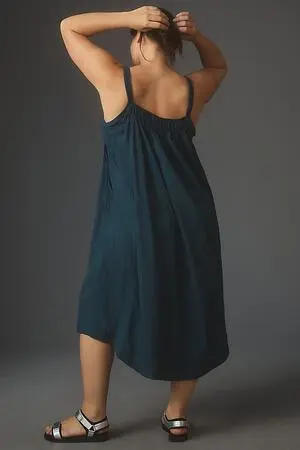 DAILY PRACTICE BY ANTHROPOLOGIE Keeseville Sleeveless Smocked Dress