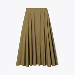 Tory Burch Cotton Poplin A-line Skirt
