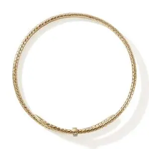 John Hardy Spear Coil Choker With Diamonds
