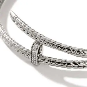 John Hardy Spear Coil Choker With Diamonds