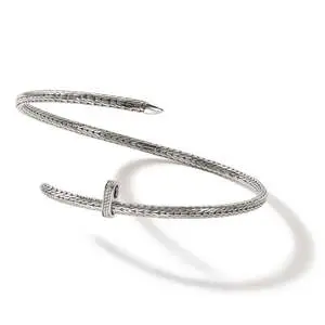 John Hardy Spear Coil Choker With Diamonds
