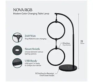 BRIGHTECH Nova Rgb 24' Led Desk Lamp