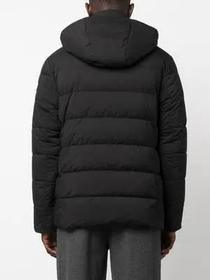 FAY Detachable Hood Padded Jacket - Black