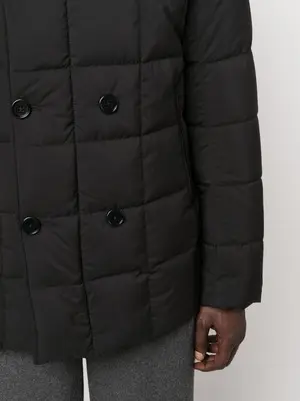 FAY Detachable Hood Padded Jacket - Black