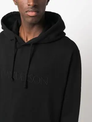 JW Anderson Logo-embroidered Cotton Hoodie