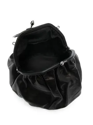 Yohji Yamamoto Clasp Drape Leather Tote Bag