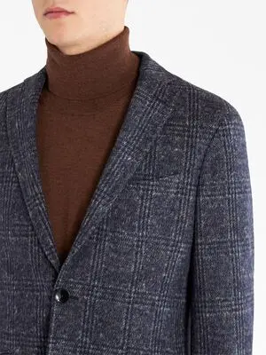 Etro Checked Single-breasted Blazer