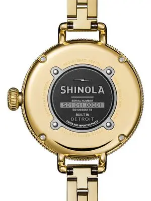 Shinola Birdy 3hd 34mm Watch - White