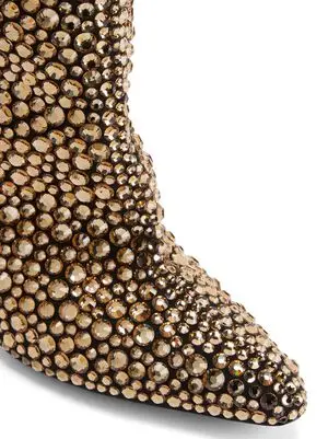 GIUSEPPE ZANOTTI Merissa Sparkle 105mm Boots - Neutrals