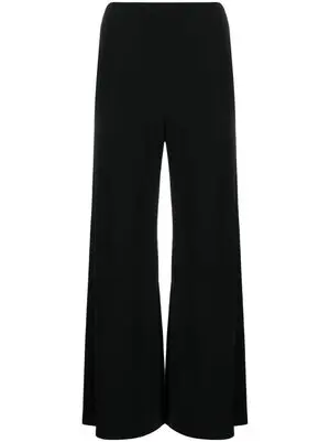 Norma Kamali Cropped Wide-leg Trousers