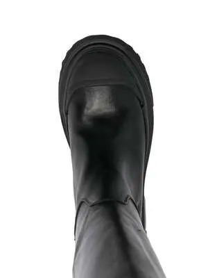 Hogan Leather Knee-high Boots
