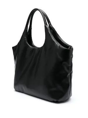 Moschino Padded Logo Plaque Tote Bag