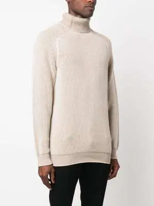 Sease Roll-neck Cashmere Jumper - Neutrals