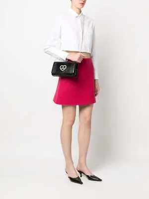 Moschino Crocodile-effect Crossbody Bag