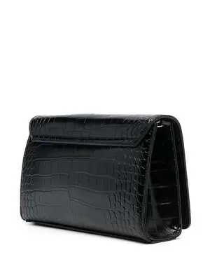 Moschino Crocodile-effect Crossbody Bag