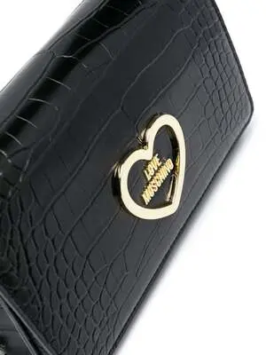 Moschino Crocodile-effect Crossbody Bag
