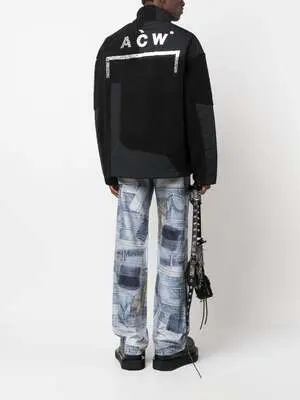 A-COLD-WALL* Bonded Axis Panelled Fleece Jacket - Black