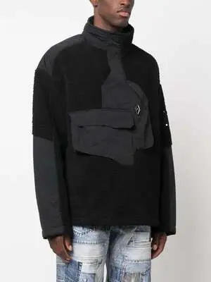 A-COLD-WALL* Bonded Axis Panelled Fleece Jacket - Black