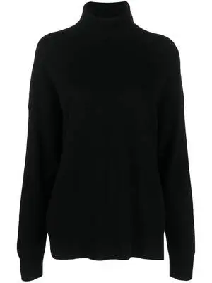 Chinti & Parker High-neck Knit Jumper - Black