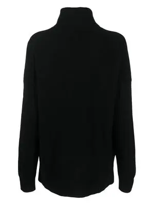 Chinti & Parker High-neck Knit Jumper - Black