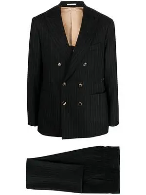 Brunello Cucinelli Virgin Wool Pinstripe Suit