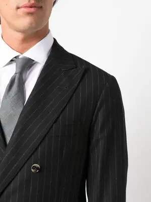 Brunello Cucinelli Virgin Wool Pinstripe Suit