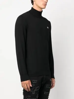 Philipp Plein Roll-neck Merino Wool Jumper