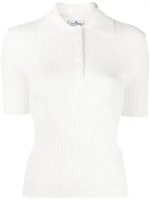 COURREGES Ribbed Knit Shirt