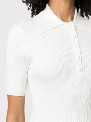 COURREGES Ribbed Knit Shirt