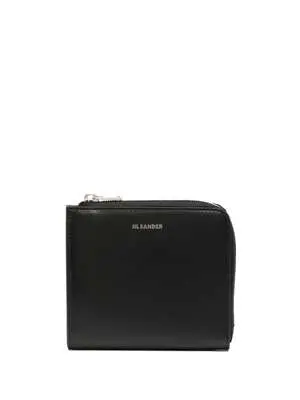 JIL SANDER Logo-print Leather Wallet - Black