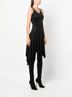 Bally Logo-plaque Asymmetric Midi Dress