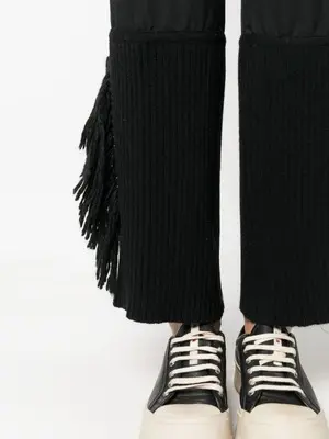 Undercover Frayed-trim Cropped Trousers