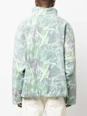Martine Rose Grass-print Fleece-texture Sweatshirt