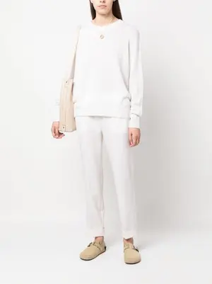 P.a.r.o.s.h Tapered Drawstring Trousers - Neutrals