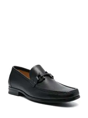 FERRAGAMO Almond-toe Leather Loafers