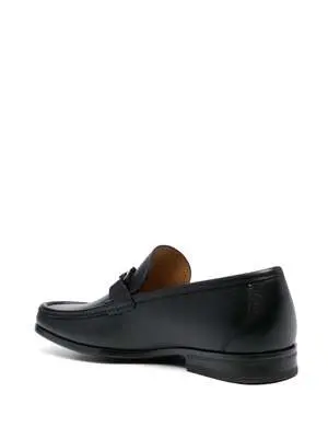 FERRAGAMO Almond-toe Leather Loafers