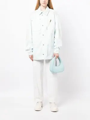 OBJECTS IV LIFE Multi-pocket Shirt Jacket - Blue
