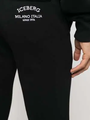 Iceberg Logo-embroidered Drawstring Track Pants