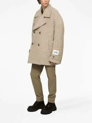 Dolce & Gabbana Double-breasted Brushed Pea Coat